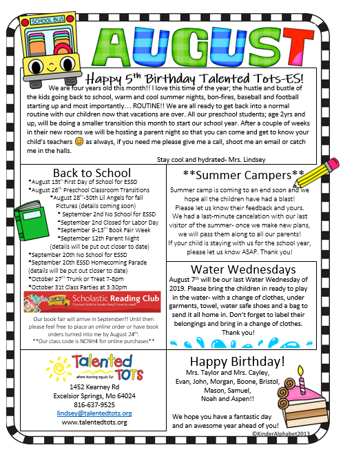 Talented Tots Academy News and Events at the best Daycare and Preschool ...